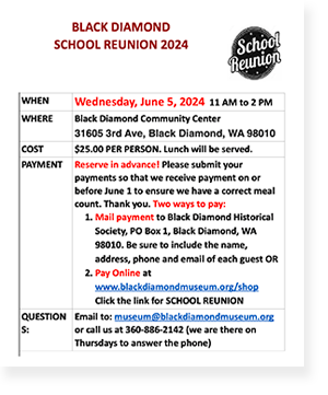 BD School Reunion – Black Diamond Historical Society & Museum